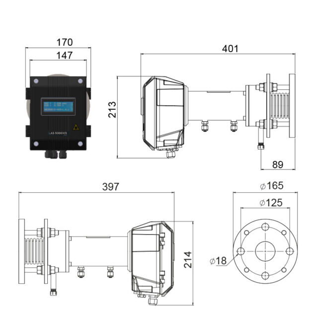 LAS5000XD In-Situ Cross Duct Laser (TDLS) Gas Analyzer - Avensys ...